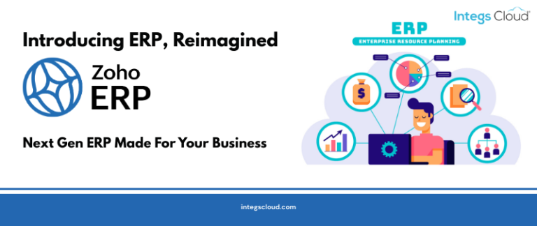 Zoho ERP by Integs Cloud | Trusted Initial Launch Partner for Unified ...